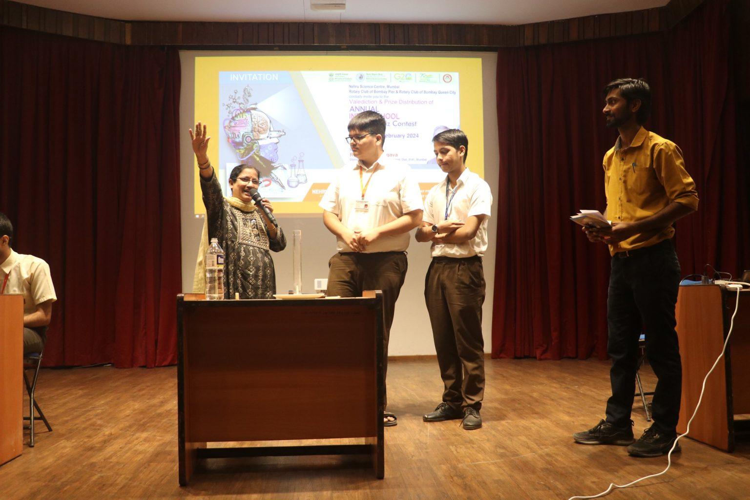 Interschool Science Quiz Contest – Nehru Science Centre, Mumbai