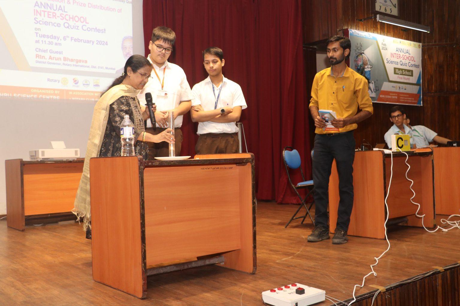 Interschool Science Quiz Contest – Nehru Science Centre, Mumbai