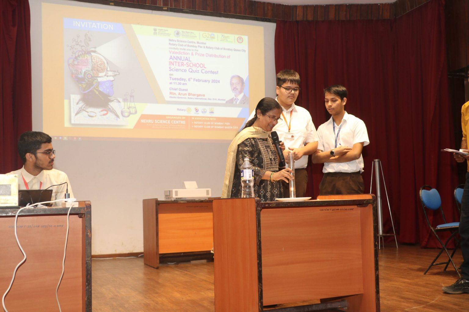 Interschool Science Quiz Contest – Nehru Science Centre, Mumbai